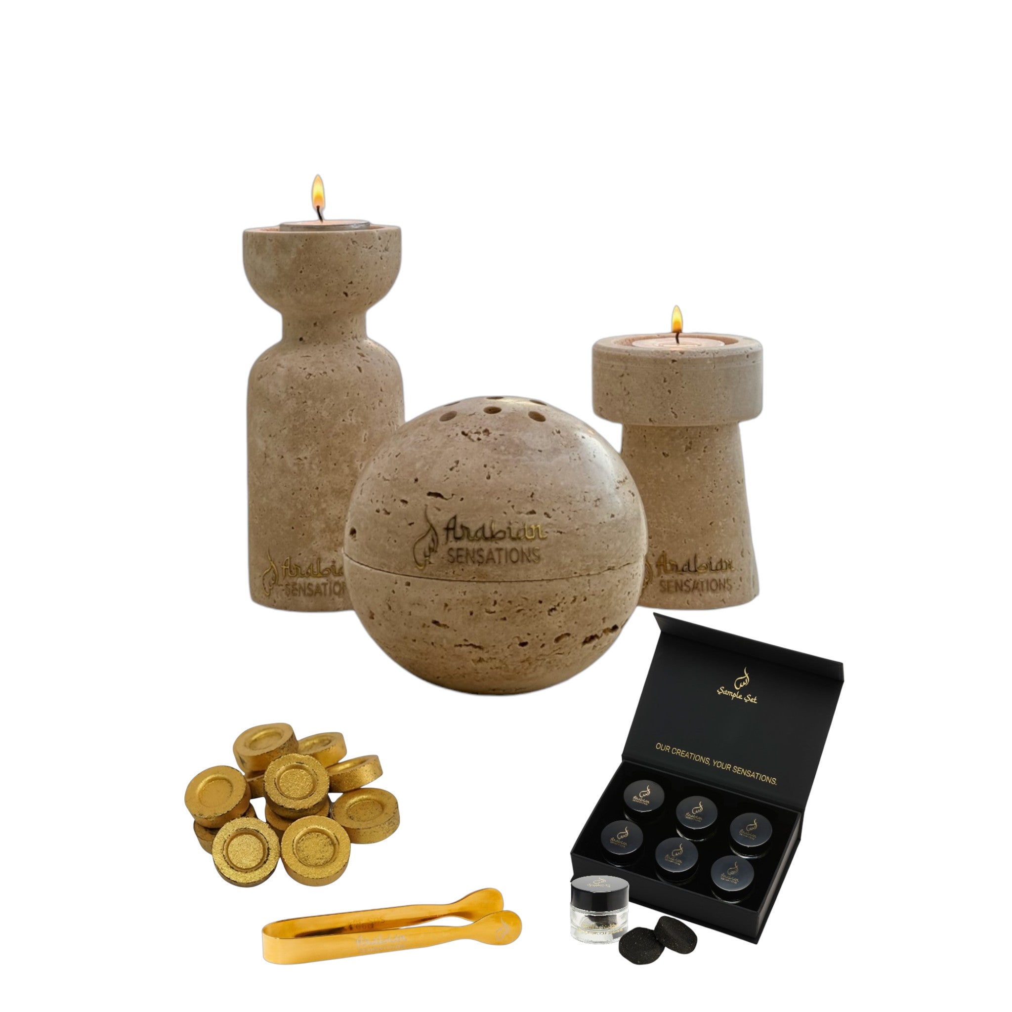 Travertine Ball Bakhoor Set – Arabian Sensations